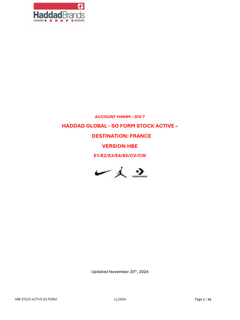 GLOBAL HADDAD-STOCK SO FORM - E1-2-3-4-5-HBE On 25-11-2024 | PDF | Seam ...