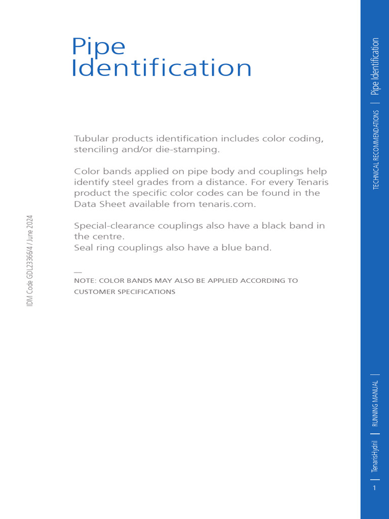 RM Pipe Identification | PDF
