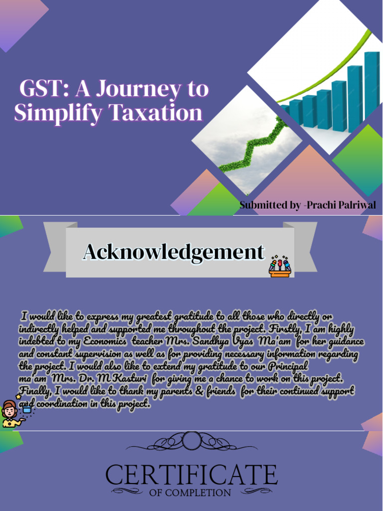 GST PROJECT | PDF | Taxes | Government Finances