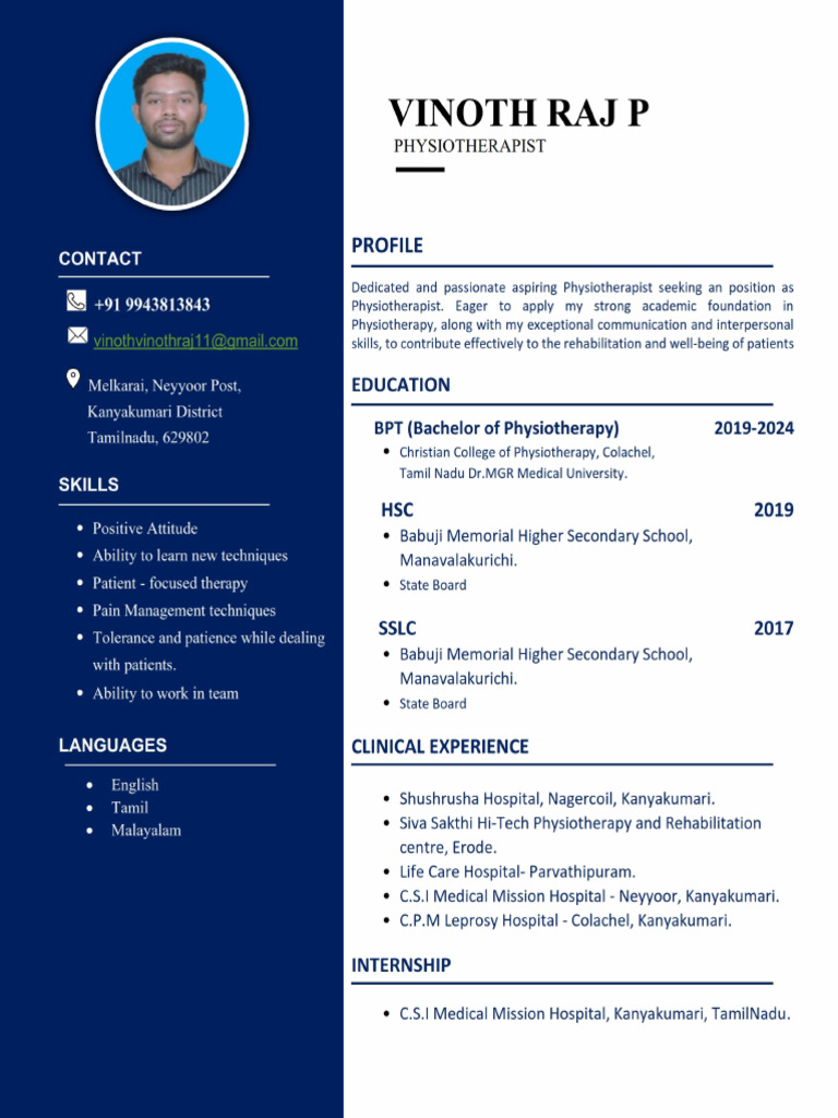 Vinoth Raj Resume | PDF