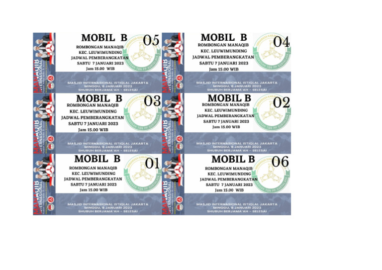 Karcis Mobil | PDF
