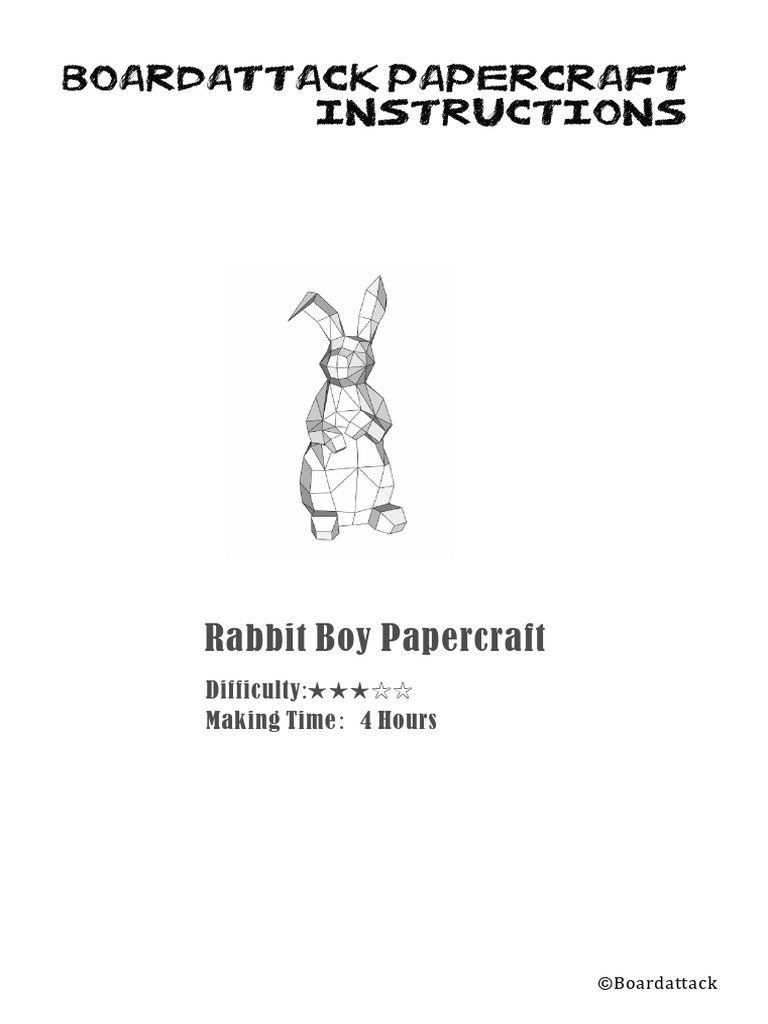 Rabbit Papercraft | PDF