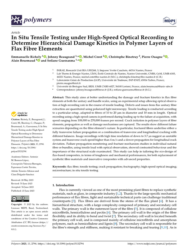 In Situ Tensile Testing Under High-Speed Optical R | PDF | Fracture ...