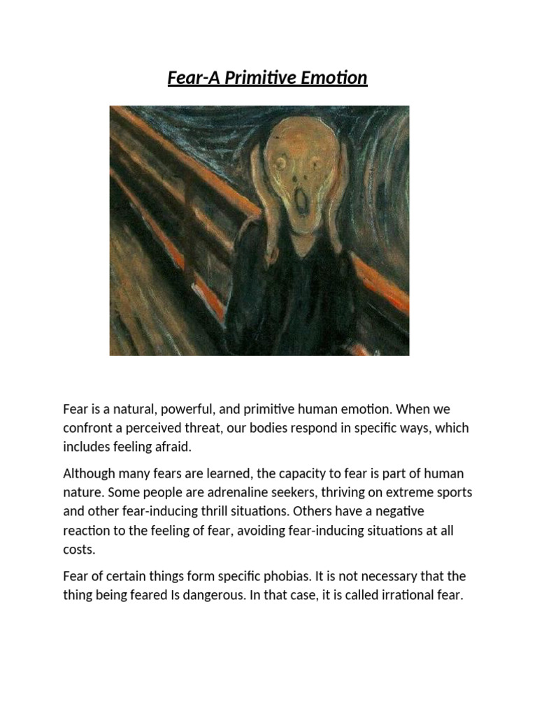English Projenct | PDF | Fear | Phobia