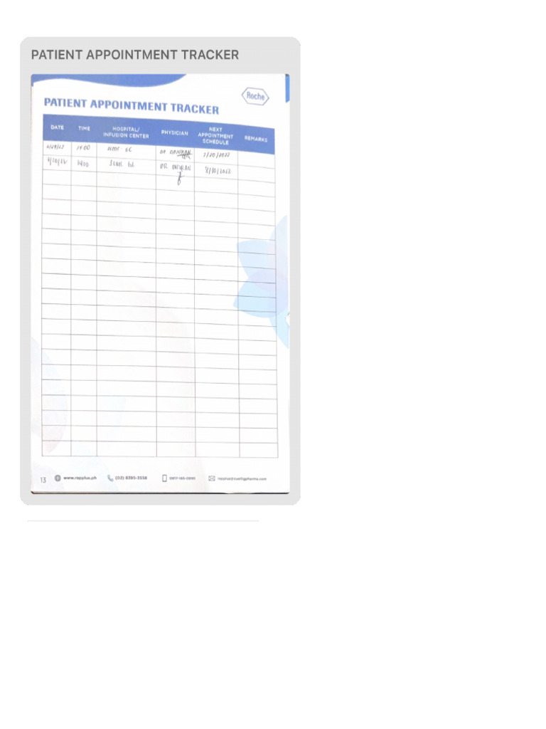 Patient Appointment Tracker | PDF