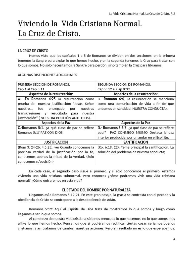 2 La Vida Cristiana Normal La Cruz de Cristo R 2 | PDF | Cristo (título ...