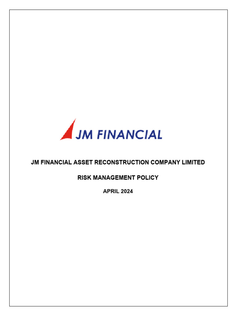 JM Financial | PDF | Risk | Risk Management