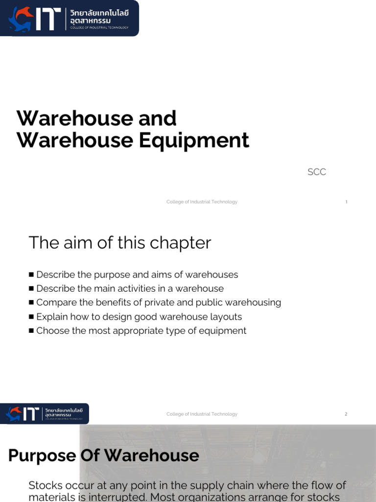 Warehouse and WH Equipment | PDF