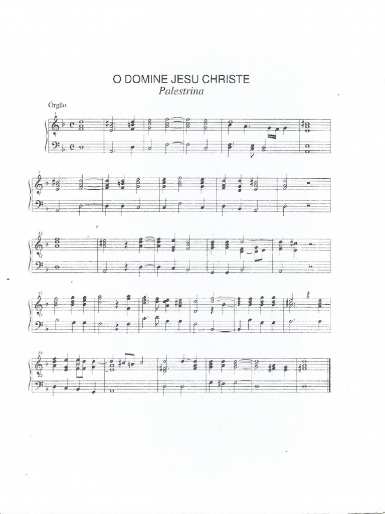 O Domine Jesu Christe | PDF