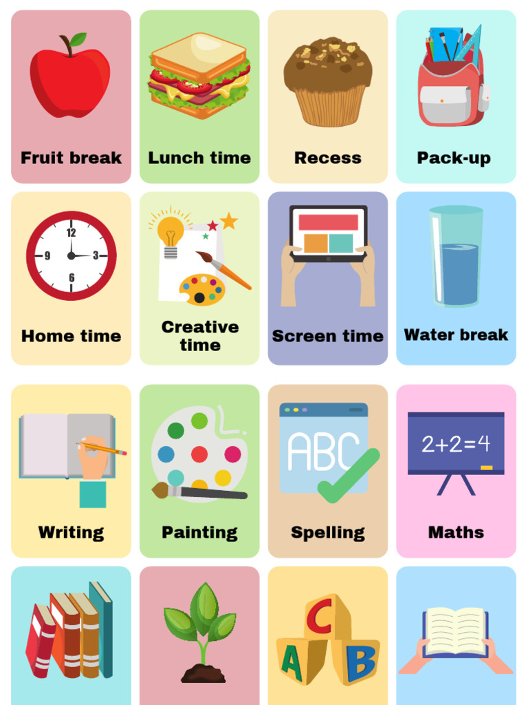 Visual Flashcards For Autism | PDF