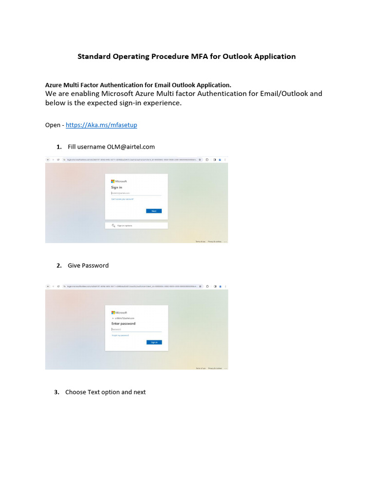 Microsoft Authenticator Configuration SOP | PDF