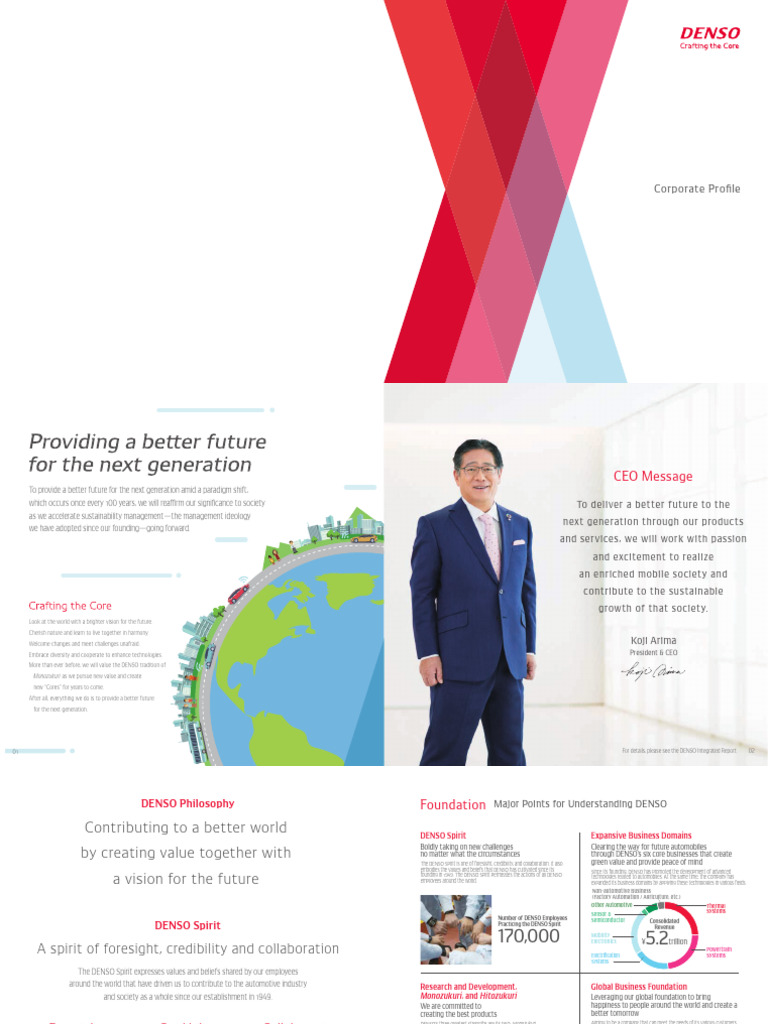 DENSO: Innovating for a Sustainable Future | PDF | Diesel Engine ...