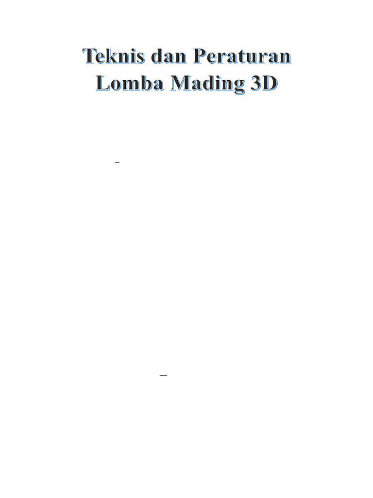 Lomba Mading 3D SMK Bekasi | PDF