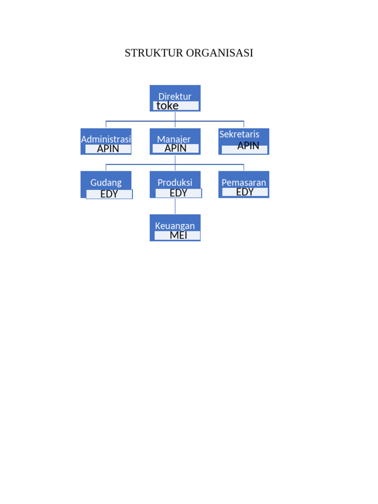 STRUKTUR ORGANISASI | PDF