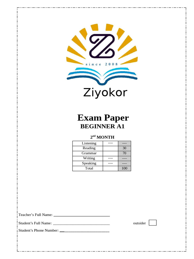 A1.BEGINNER 2 | PDF | Dogs