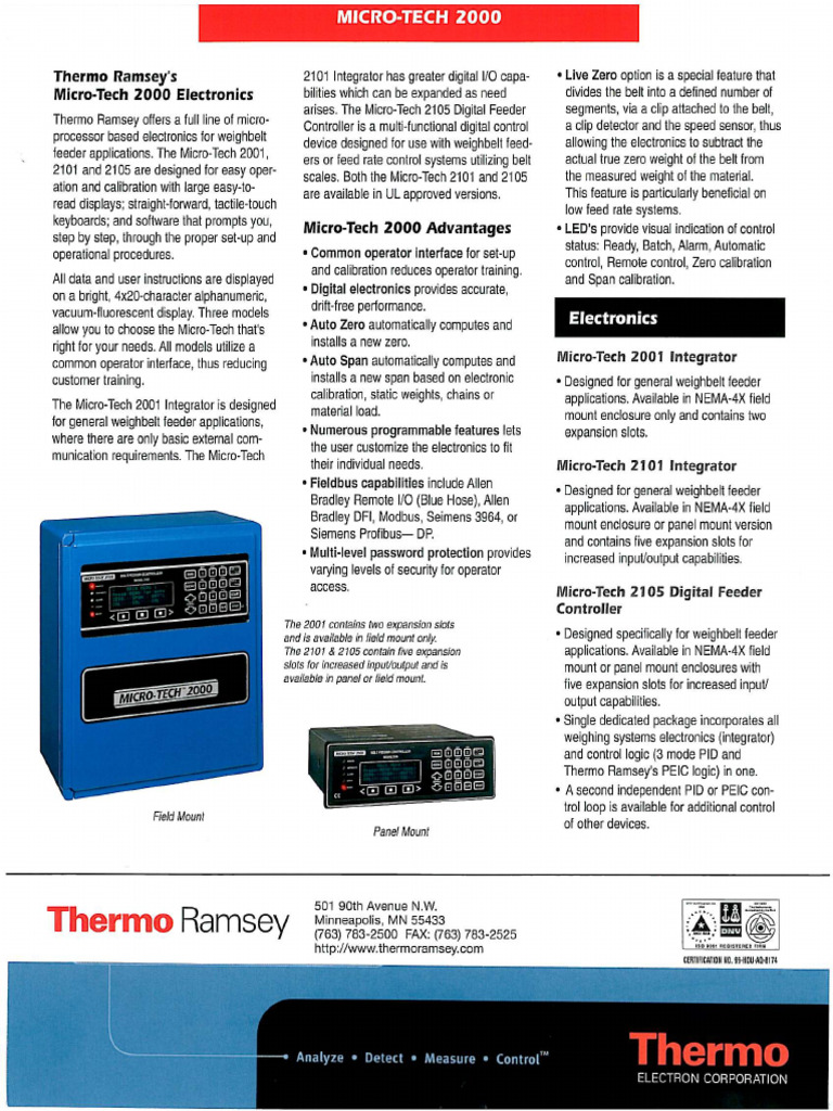 Microtech 2000 Series | PDF