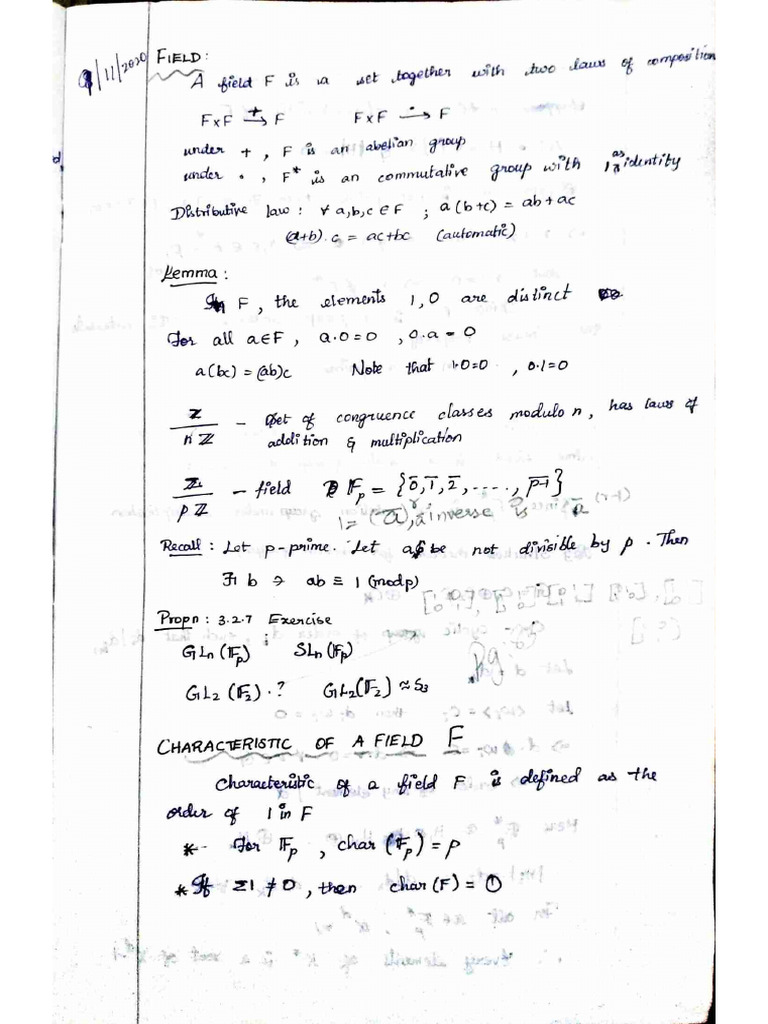 Linear Algebra Notes | PDF