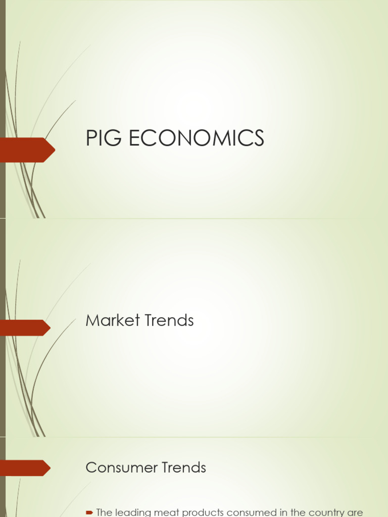 PIG ECONOMICS | PDF | Manure | Waste