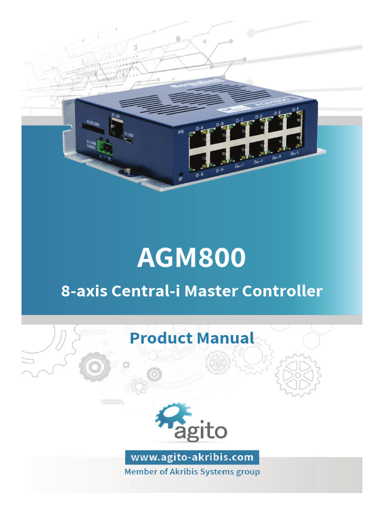 Agito AGM800 Product Manual Rev.2.0 | PDF | Numerical Control ...