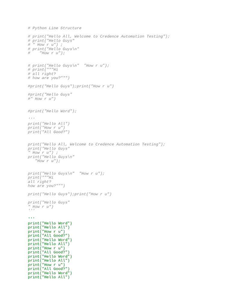 pythone syntax | PDF | Notation | Computer Programming pythone syntax | PDF | Notation | Computer Programming