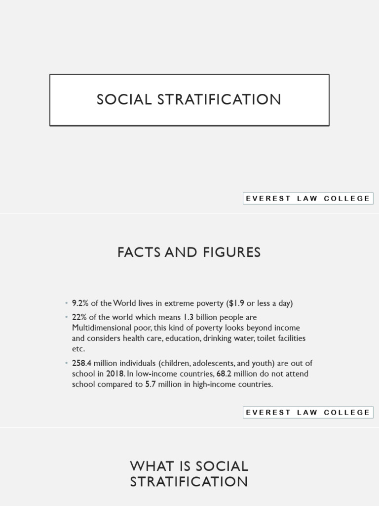 Social Stratification Notes | PDF | Social Stratification | Social ...