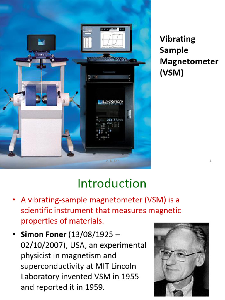 Vibrating Sample Magnetometer | PDF | Magnetism | Magnetometer