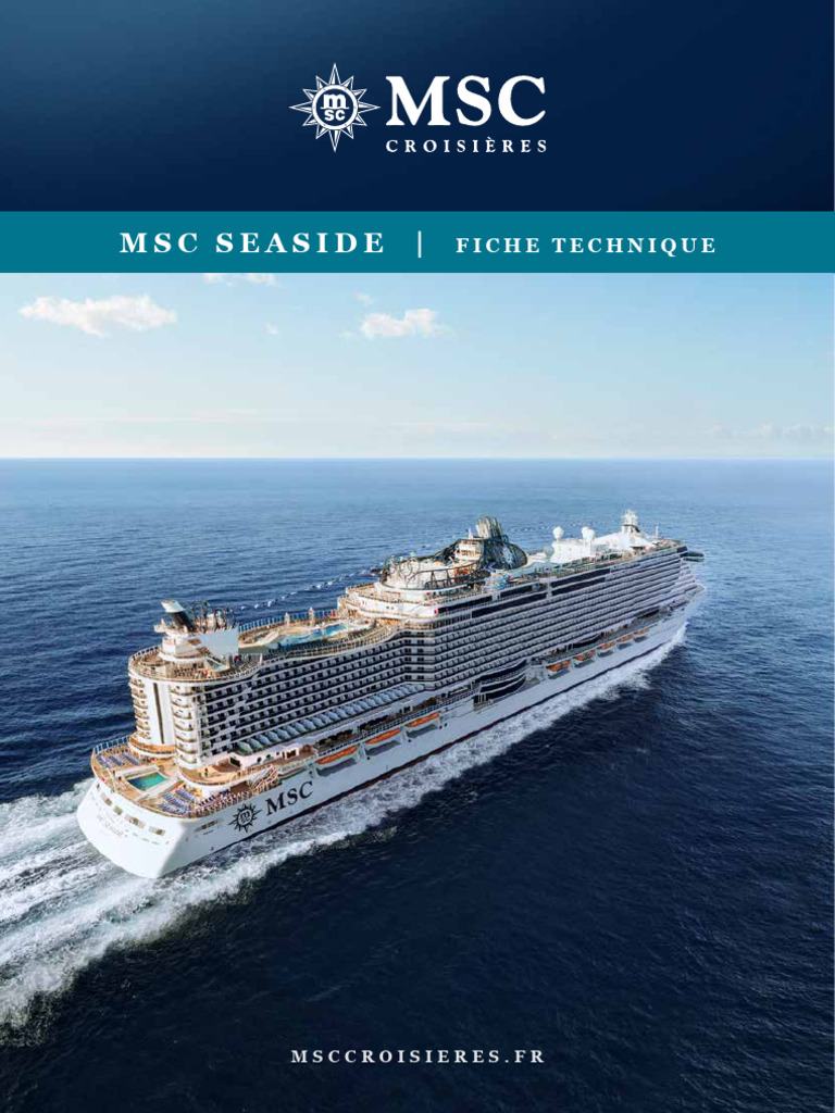 Fiche Technique MSC Seaside | PDF