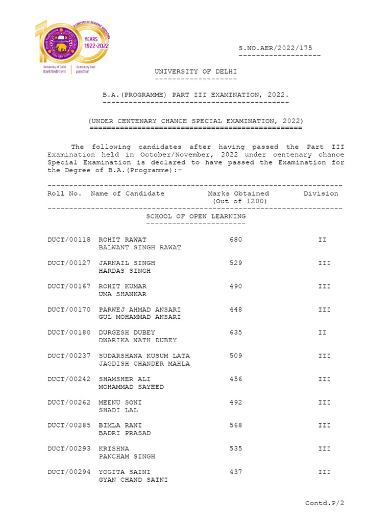 2023 07 20 Ba (Prog.) PT Iii (Sol) | PDF