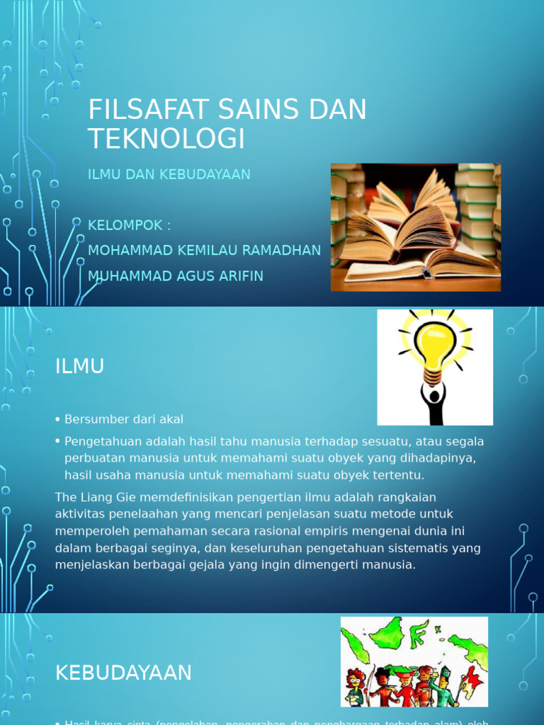 Presentasi FST Ilmu Dan Kebudayaan Fix | PDF