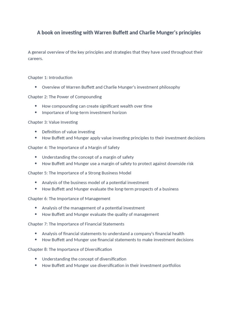 Investing Principles Book by Natwar | PDF | Value Investing | Investing