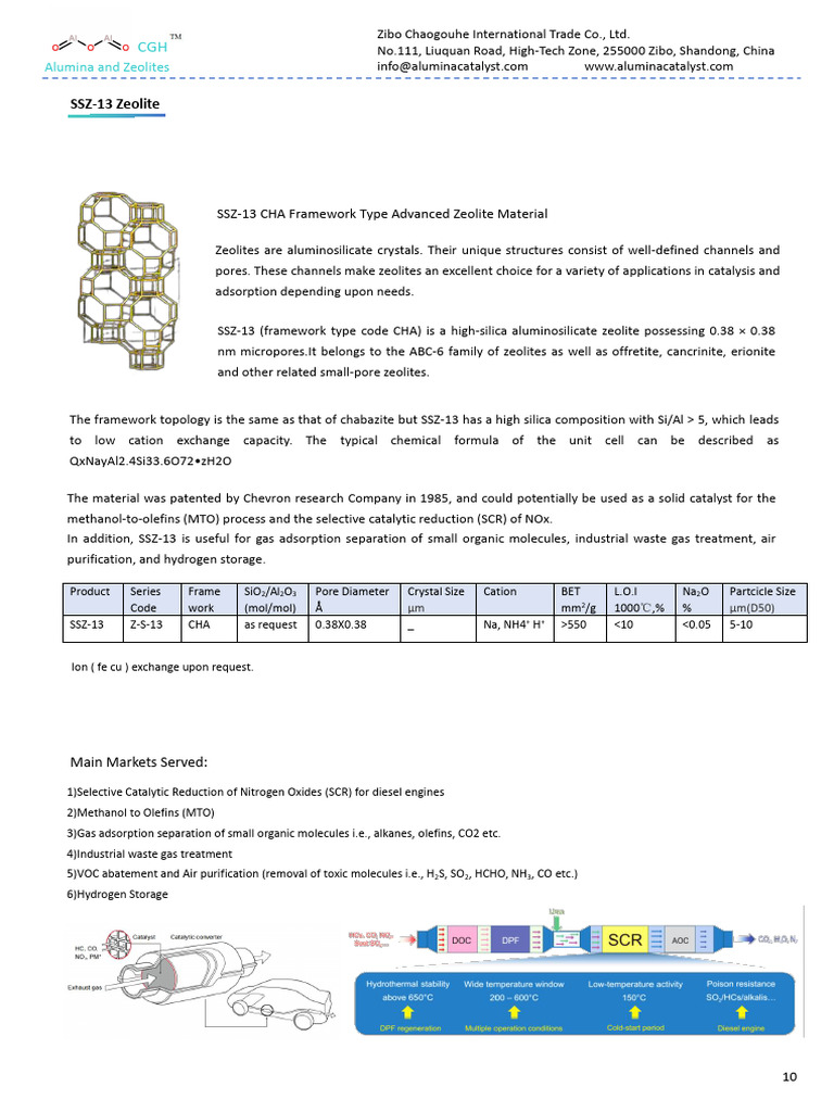 CGH Alumina Catalyst-14pages - 10 | PDF | Zeolite | Industrial Processes