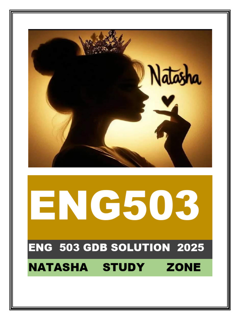 ENG 503 GDB SOLUTION 2024 | PDF | Learning | Teachers