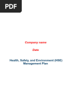 HSE-MS Manual, HSE Procedure, Guidelines and Standard | PDF | Risk ...