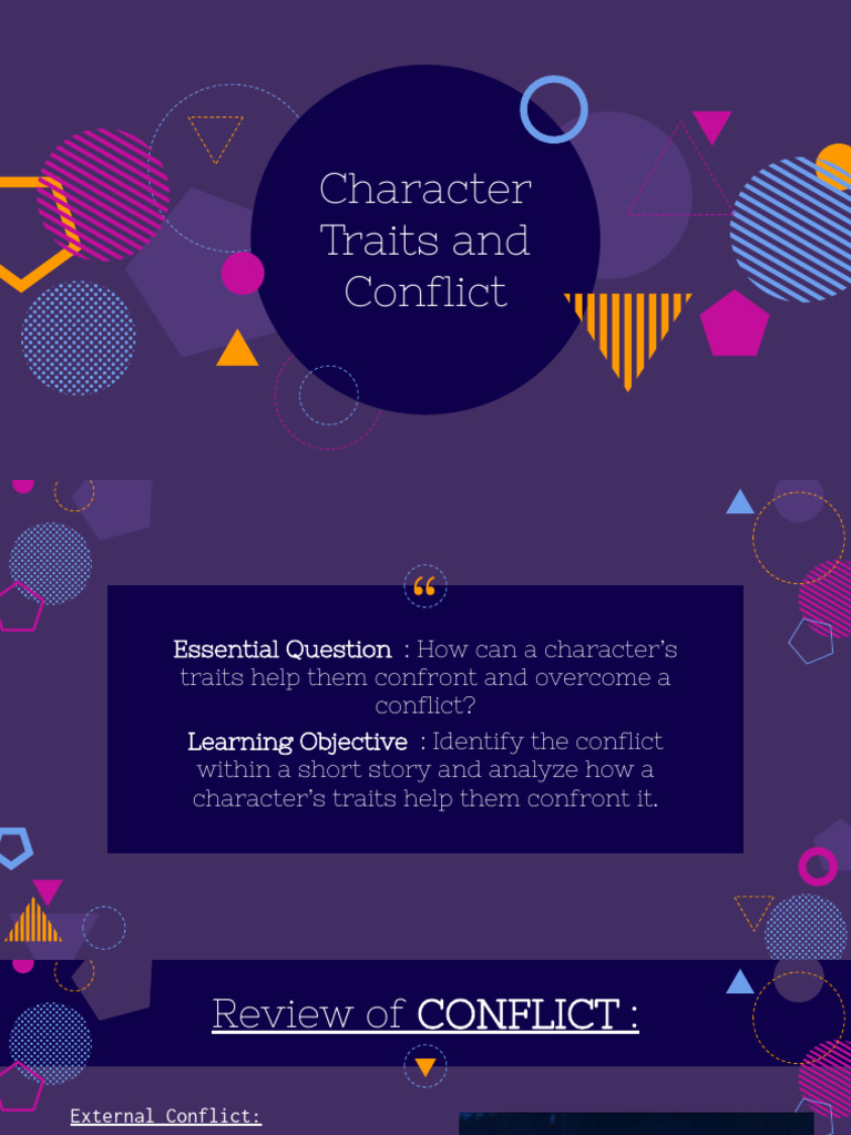 Character Traits and Conflict Analysis | PDF