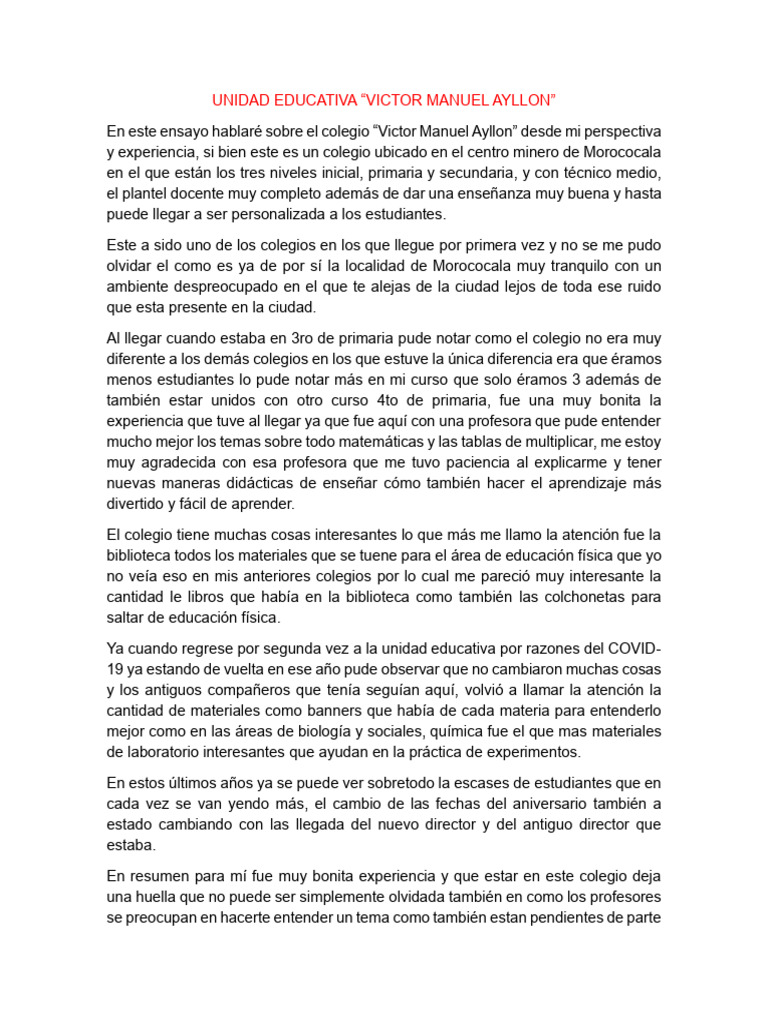 Vma 2 | PDF | Maestros | Aprendizaje