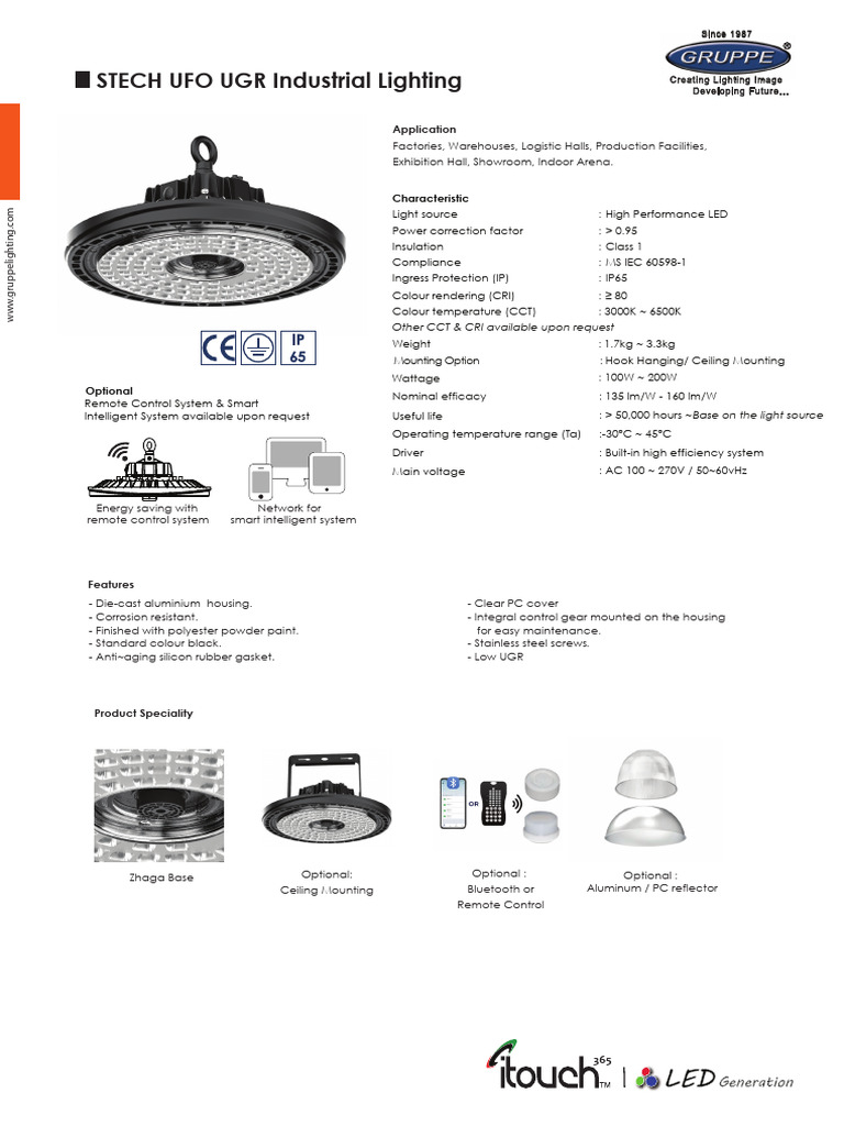 Il Stech Ufo Ugr | PDF | Lighting | Electrical Engineering