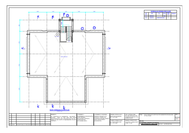 Roof Plan for Admin Building at Toll Plaza | PDF