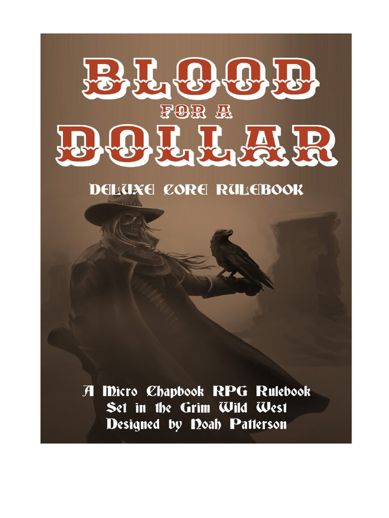 Blood For A Dollar Micro Chapbook RPG | PDF | Door