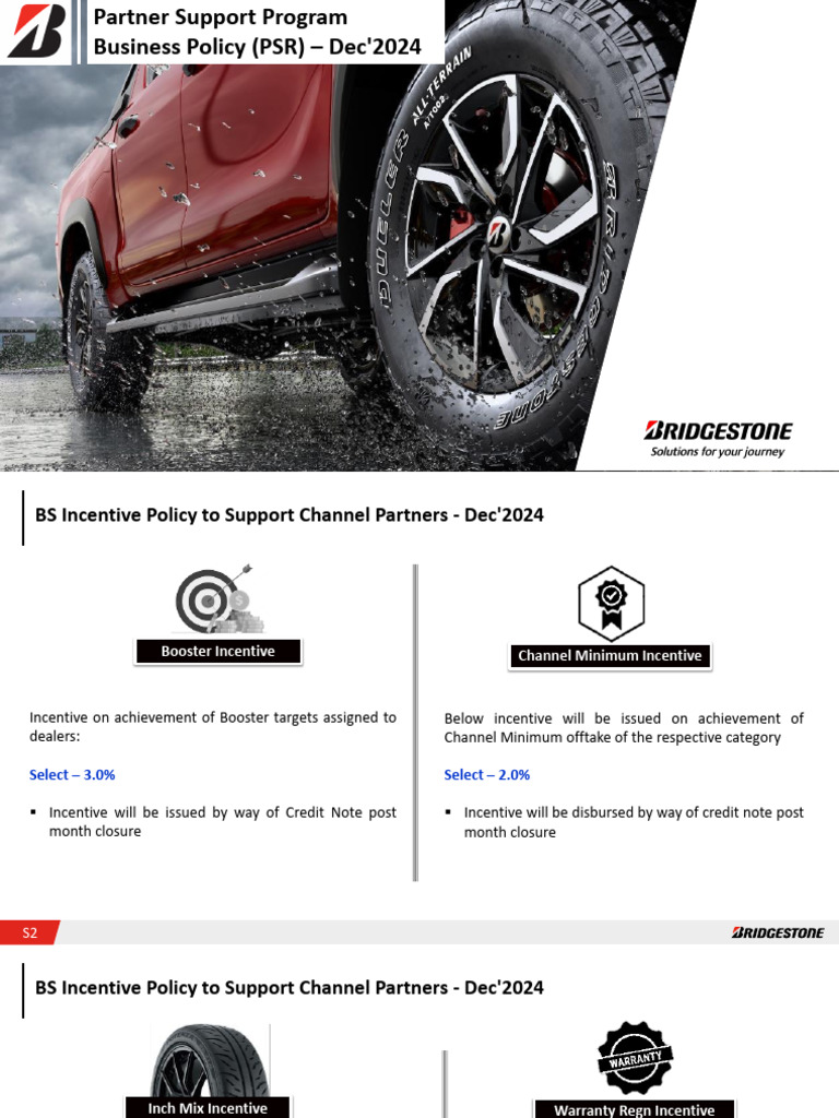 Bridgestone Partner Support Select Dec 2024 | PDF