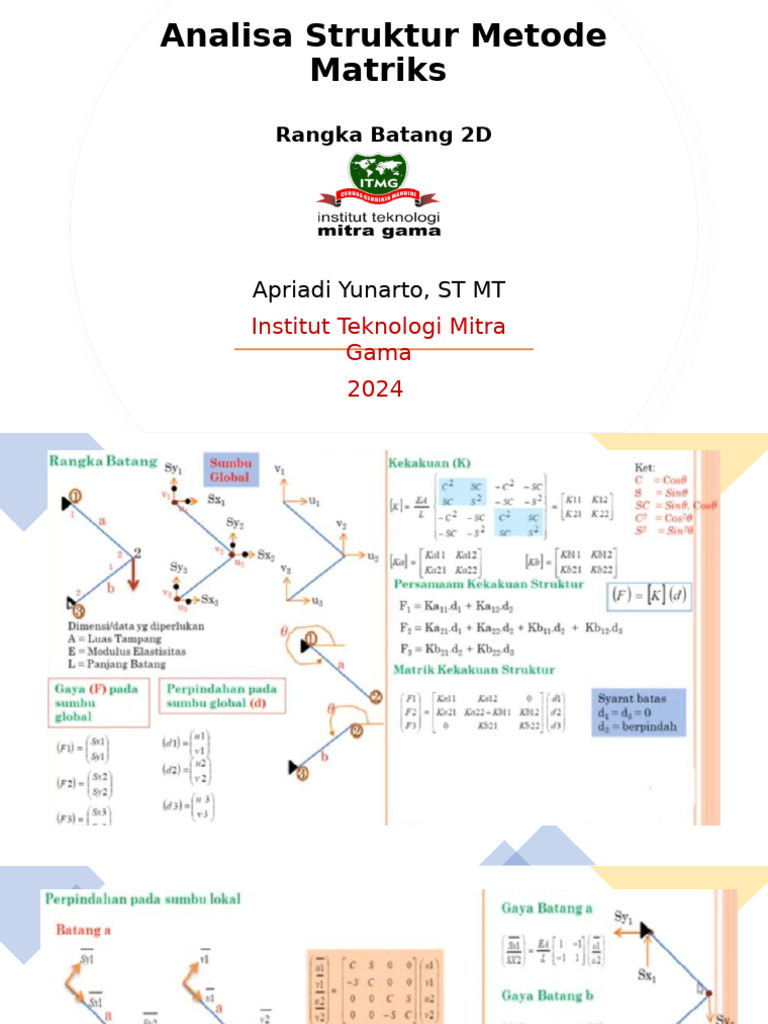 Analisa Struktur Metode Matriks_Pert 6 & 7 | PDF