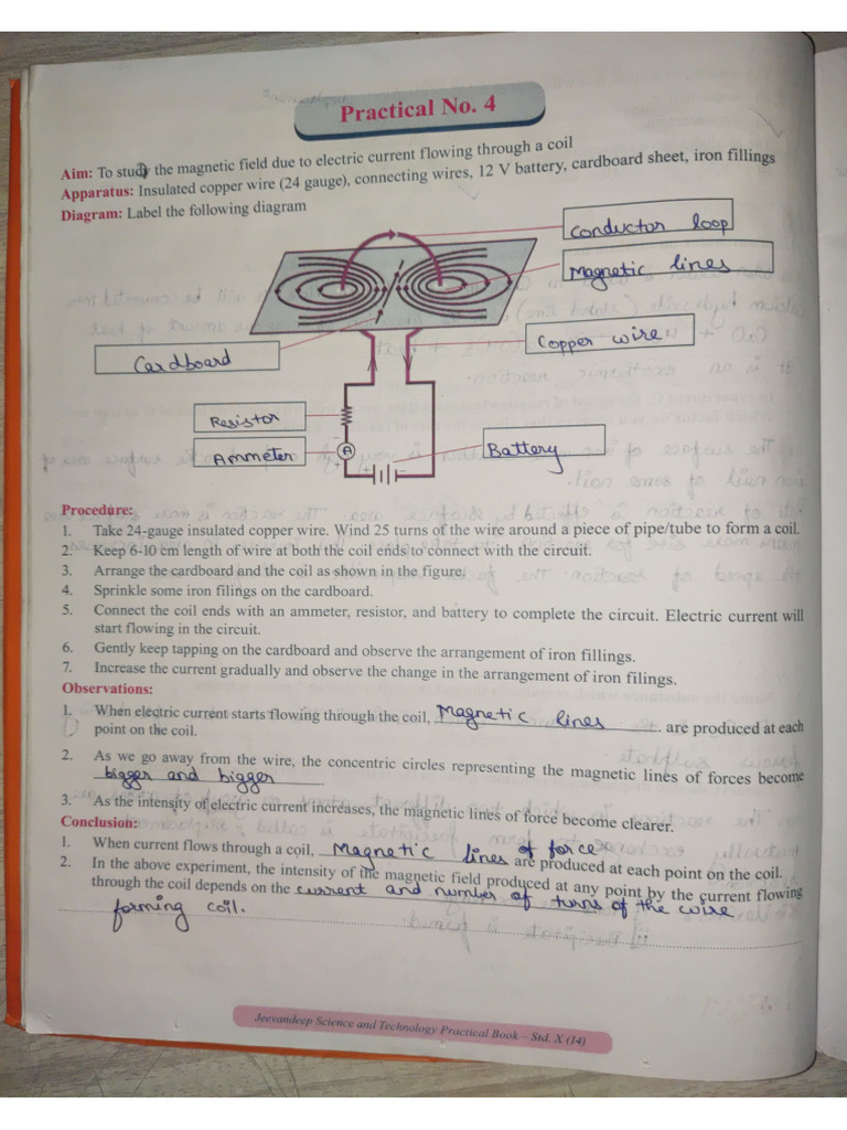 Sci 1 Practical Book Notes - Practical No.4 To 12 | PDF