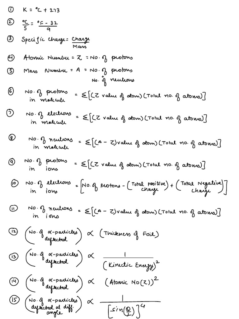 Atomic Structure and Energy Calculations | PDF | Atoms | Proton