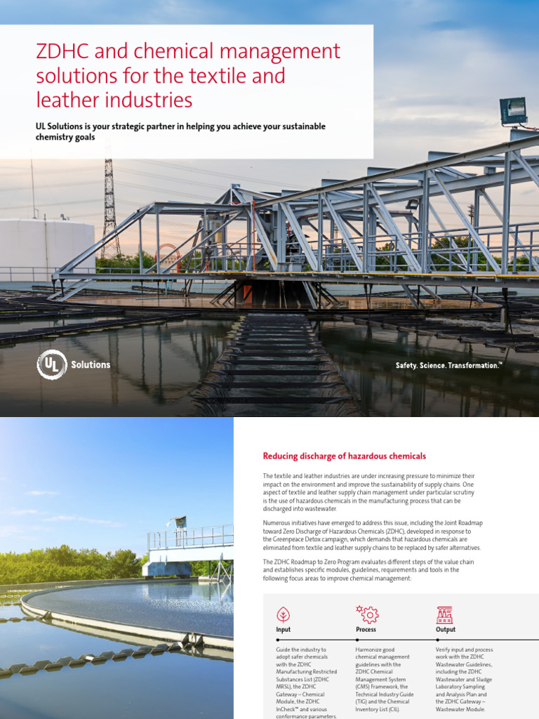 ZDHC Brochure | PDF | Supply Chain | Policy