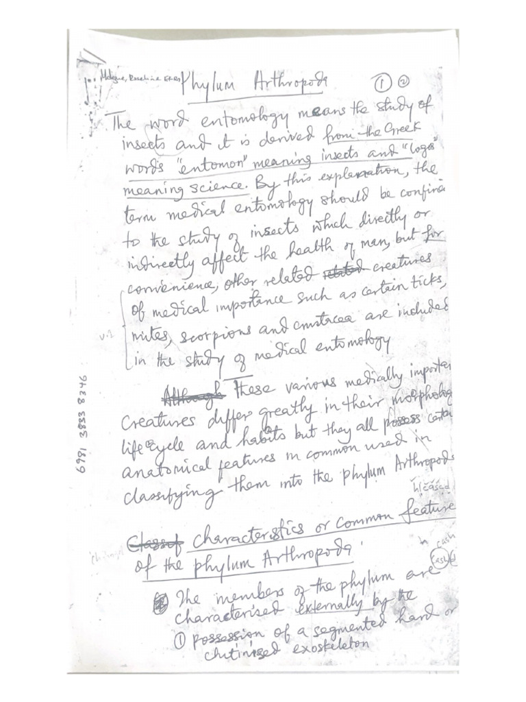 PAE 473 Medical and Veterinary Entomology. PROF. ONYIDO | PDF