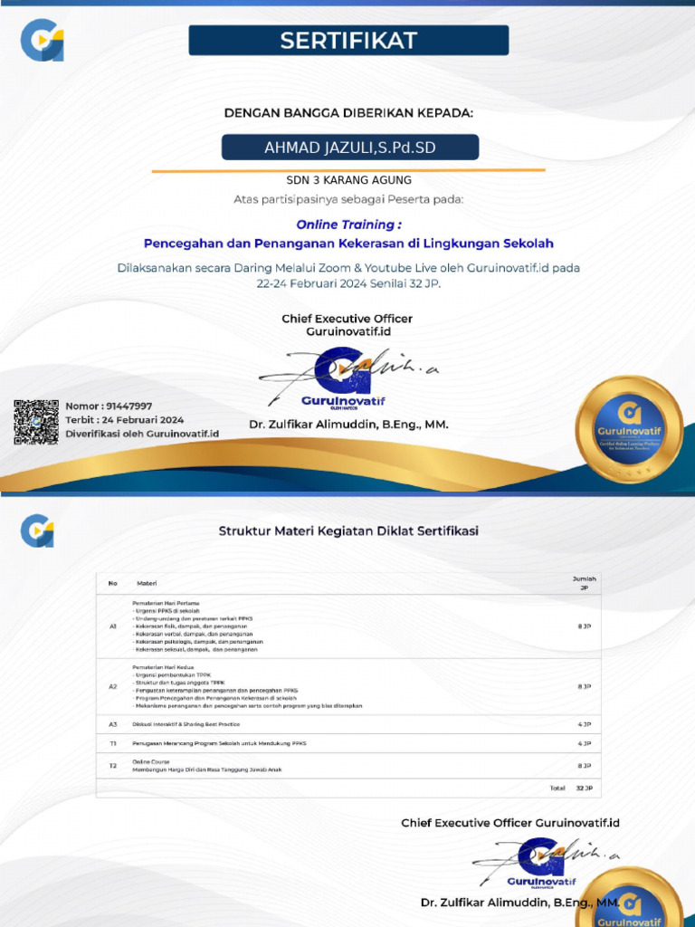 Sertifikat 1 SMT 2 | PDF