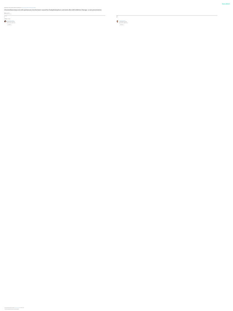 Chromoblastomycosis-ECCMID | PDF | Causes Of Death | Medicine