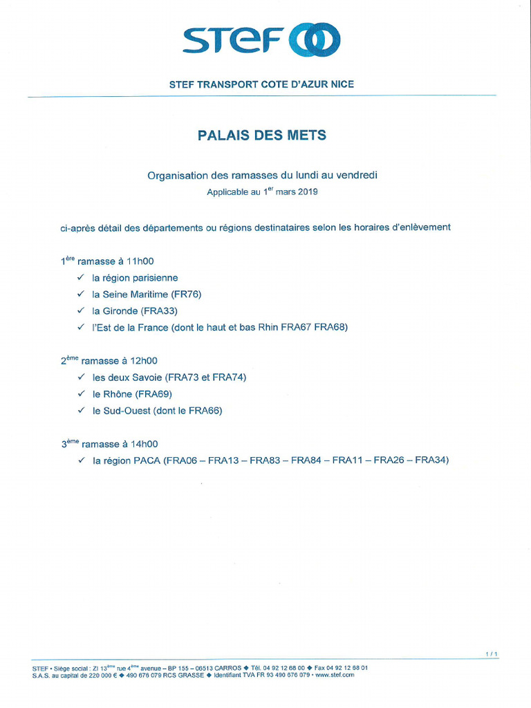 Ramasses STEF 2019 | PDF