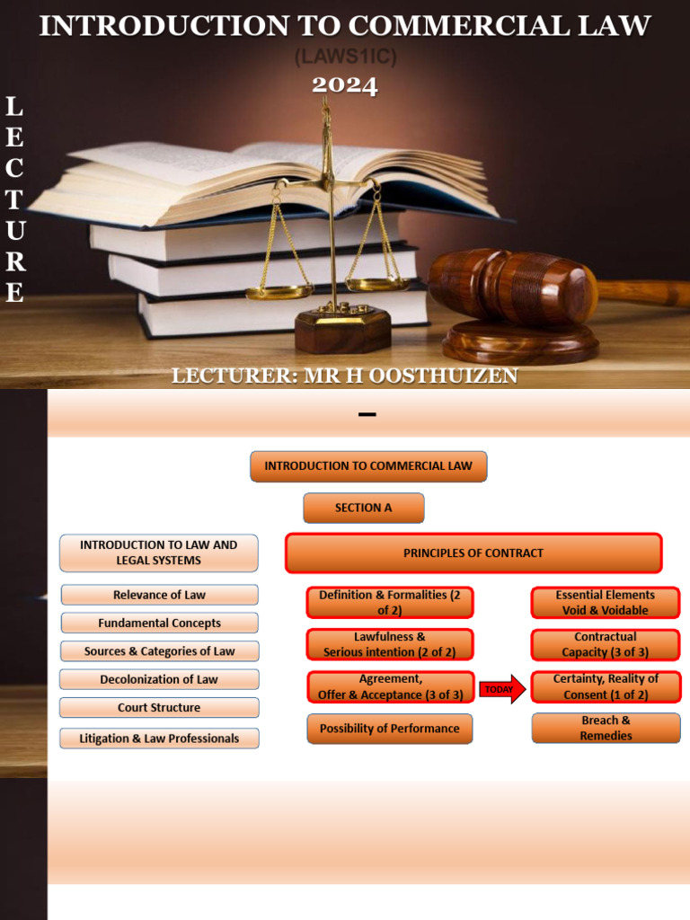 LECTURE 20 - Contract - Certainty - 2024 | PDF | Contract Law | Private Law