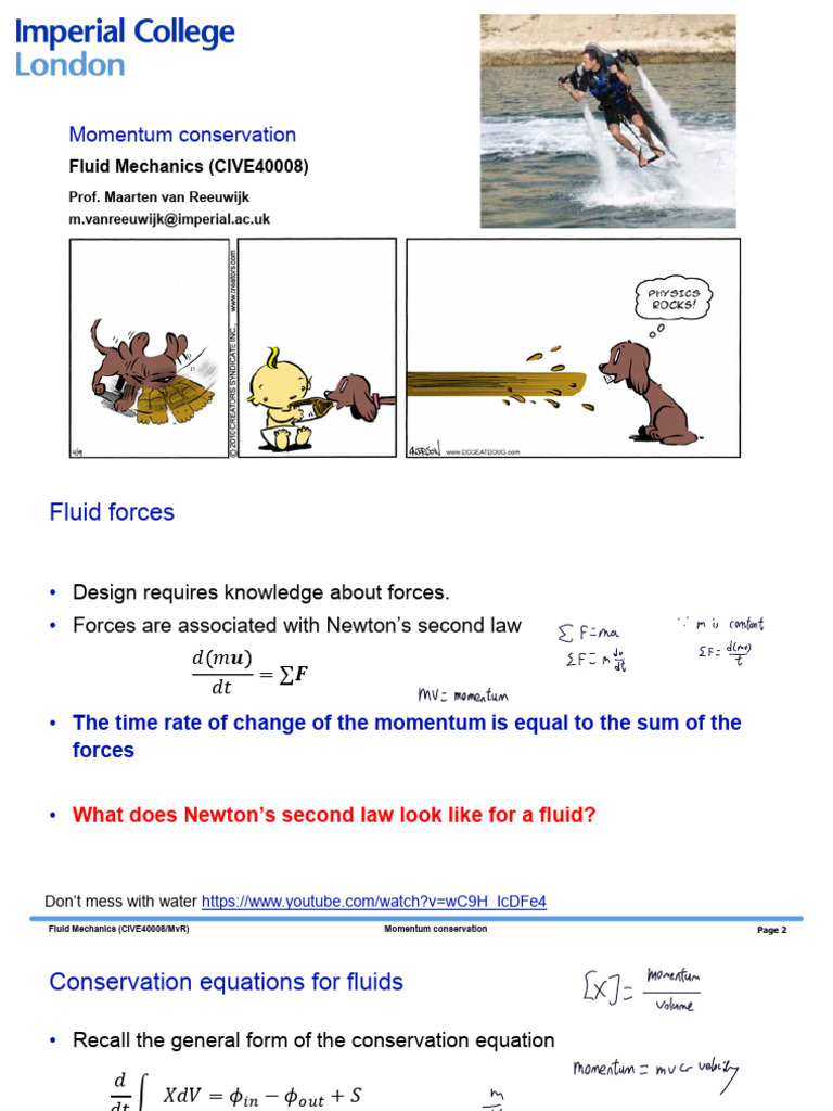 Momentum Conservation | PDF | Force | Momentum