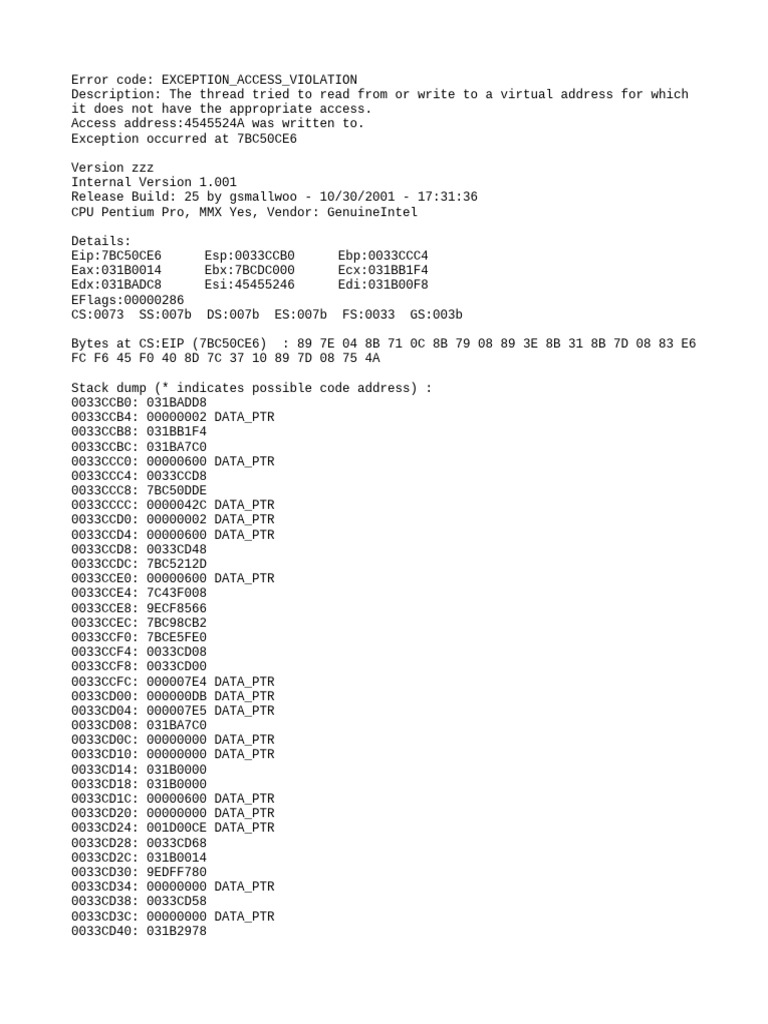 Except | PDF | X86 Architecture | Computer Hardware